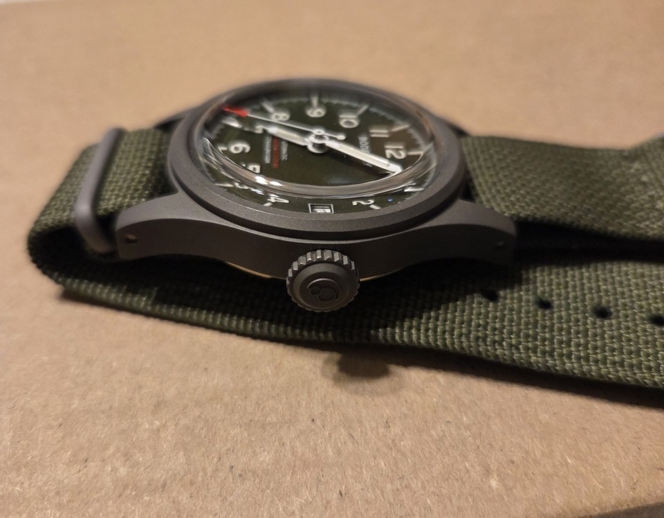 Boderry Landmaster Men's Titanium Green NH35 Automatic Field Watch | eBay