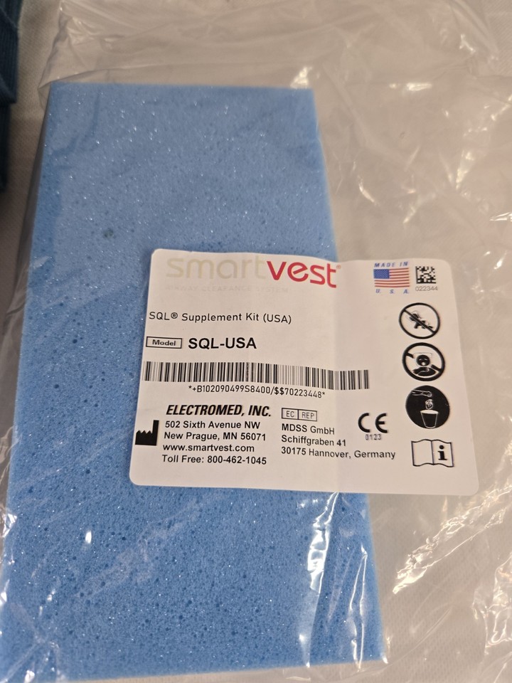 Smartvest SQL by Electromed Airway Clearance System w/ Vest Adult Small ...