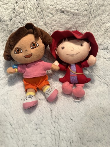Vintage Plush Dora the Explorer & Evie from Mike the Knight Pet/smoke ...