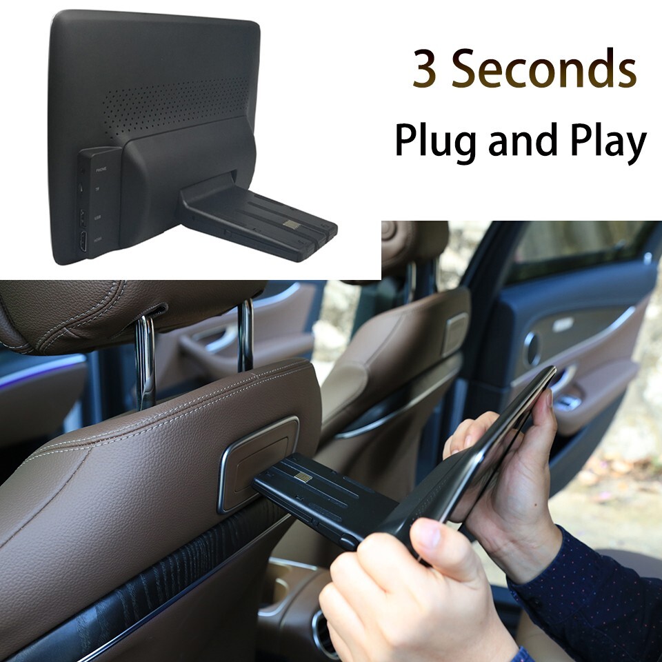 Plug and Play Rear Seat Entertainment For Mercedes GLE 350 Headrest ...