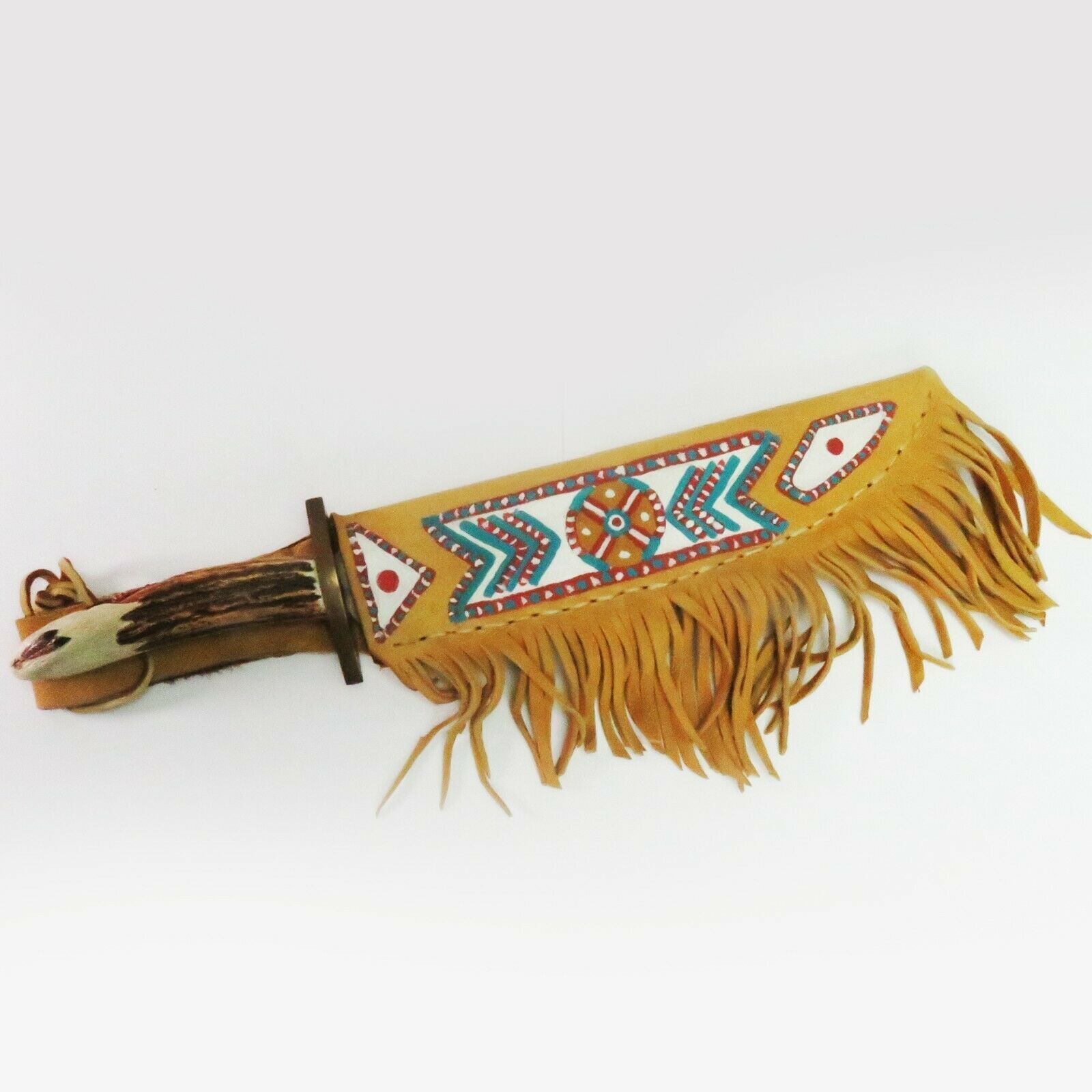 BIG BOWIE KNIFE 15 1/2" HAND-MADE native pommel with cover | eBay