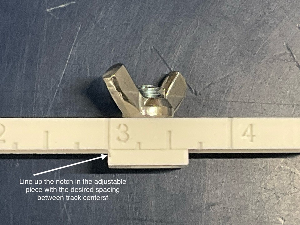 NEW! HO Variable Track Spacing Tool (Pair) for Laying Parallel HO Scale ...