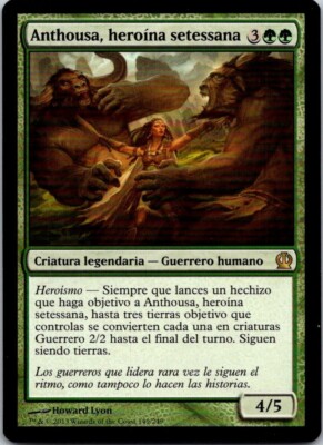 Magic the Gathering Spanish Anthousa, Setessan Hero Theros MTG Free ...