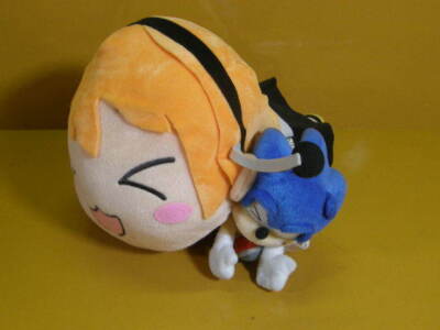Love Live! Rin Hoshizora Sonic Hyper Jumbo Nesoberi Plush Doll SEGA | eBay