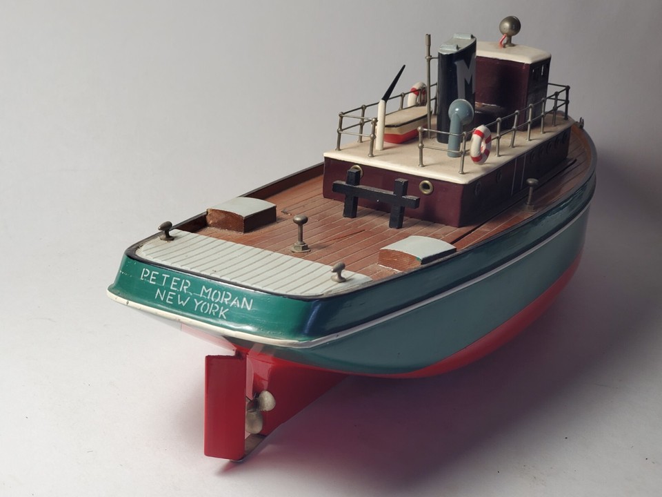 Vtg 1950's Moen Realistic The Peter Moran New York Tug Boat Japan ...