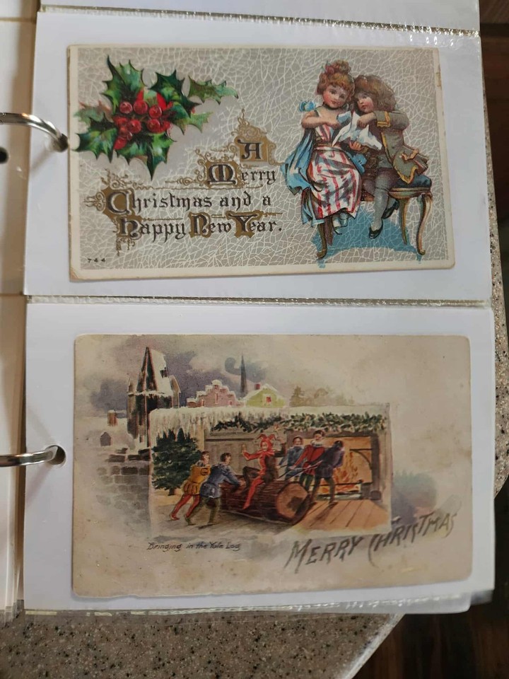 Awesome Antique greeting/postcard album (approx. 230 ) postcards | eBay