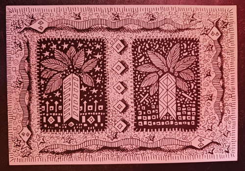 postcard art artist gallery invitation Beth Appleton Watercolor cut ...