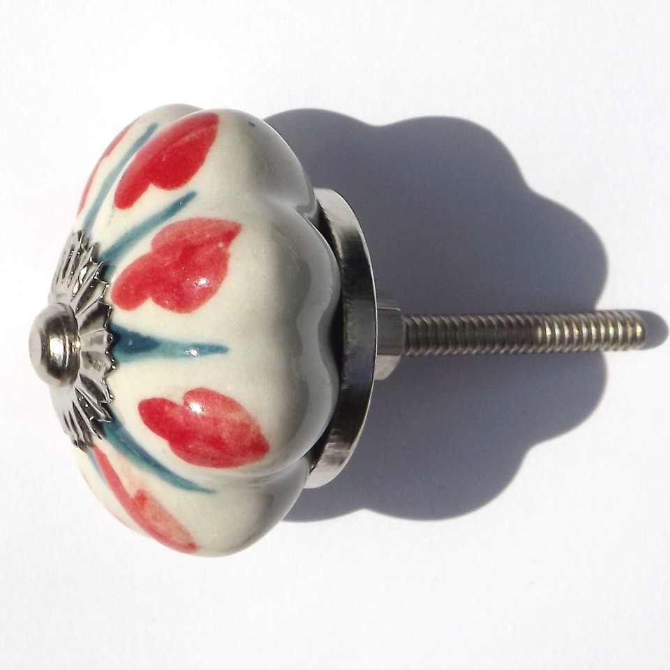 Ceramic knobs porcelain pulls handles for doors drawer cupboard cabinet ...