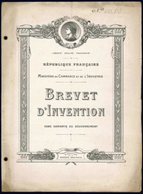 Brevet d'invention. | eBay