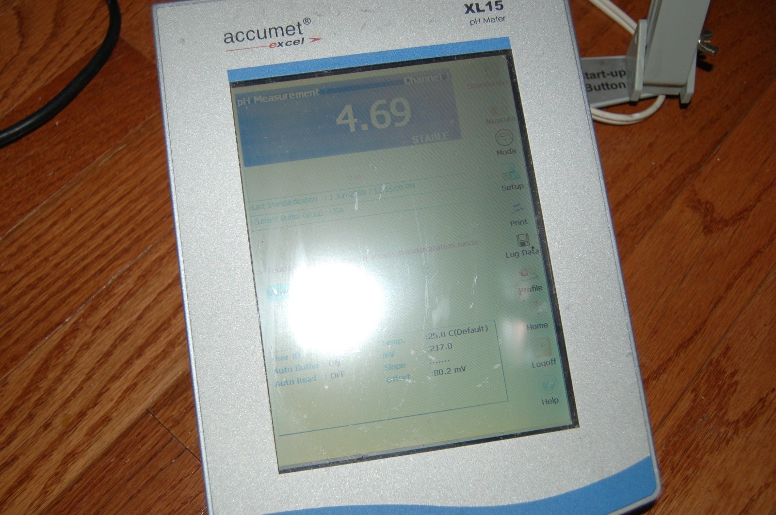 Accumet excel pH meter XL15 conductivity 4-cell 10 cm epoxy body ...