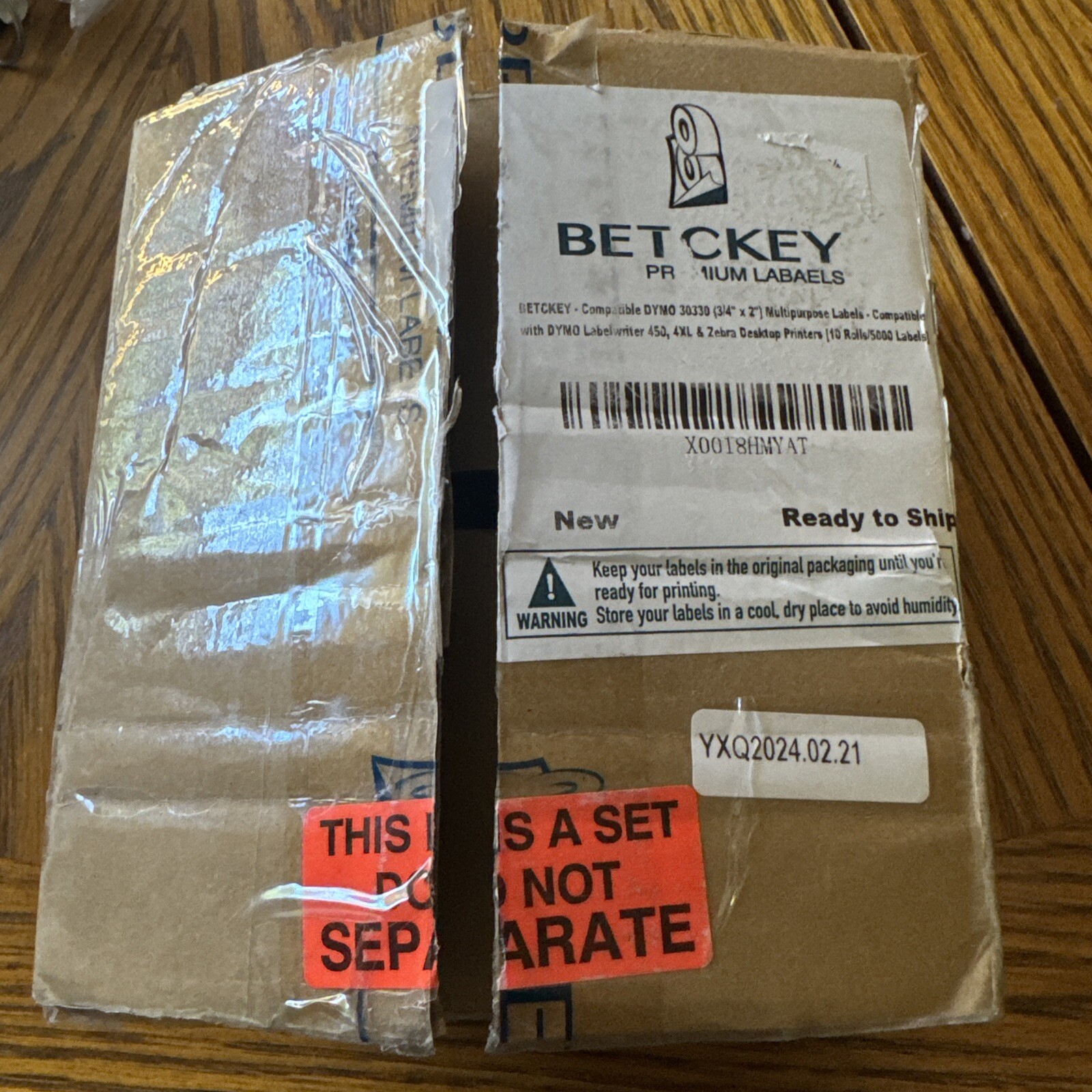 Betckey DYMO 30330 Address Labels (3/4" x 2") Dymo 450, 4XL & Zebra 10 ...