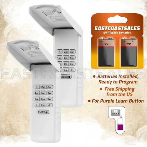 2 For Liftmaster 377LM Keypad Wall Garage Door Opener 139.53754 Purple ...