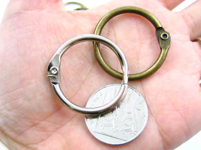 metal split open Key rings key ring accessories quality small open key ...