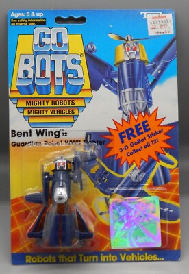 Vintage 1985 Tonka GOBOTS Guardian BENT WING figure SEALED toy MOC ...