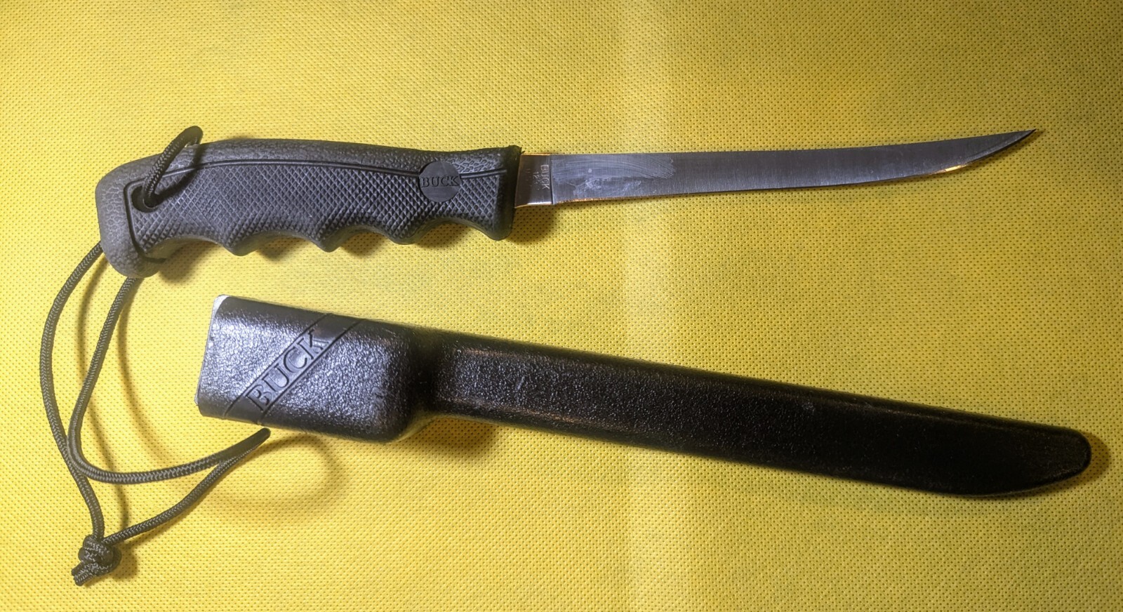 Vintage BUCK 123 USA Filet Knife w/ Sheath 6.5 Inch Blade | eBay