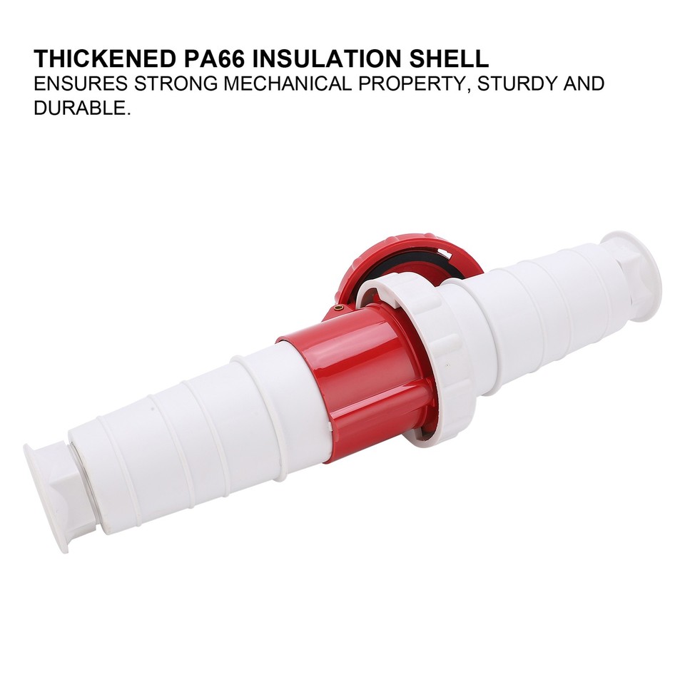 63A 5Pin Industrial Plug Power Connector 3 Phase 5 Wires IP67 ...