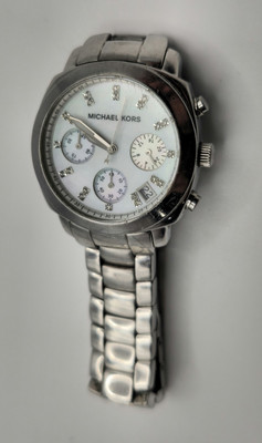 Michael Kors Men's Triple Time Quartz Watch –Stainless Steel – Working ...