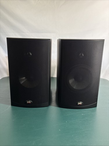 Pair of PSB Alpha B1 Black Bookshelf Speakers - 90W - 2-Way | eBay