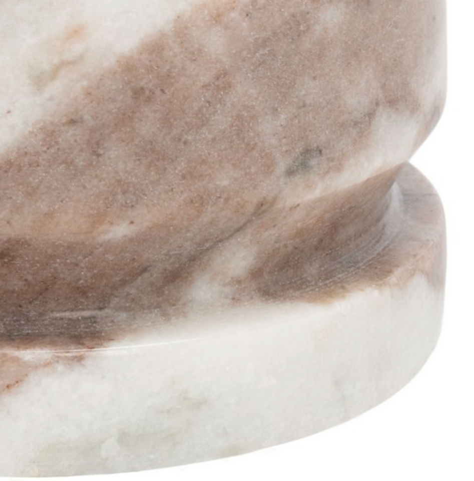 NEW Restoration Hardware Style Gio Stone Accent Drink Table Natural Organic | eBay