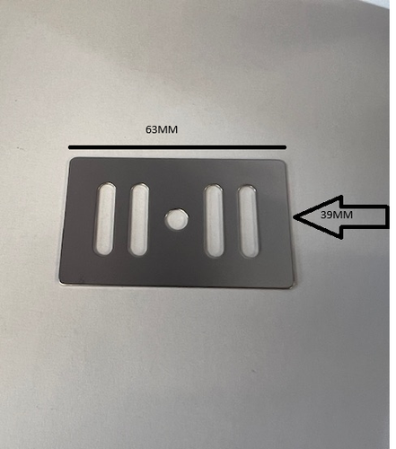 Rectangle Kitchen Sink Overflow Chrome Cover Spare | eBay UK