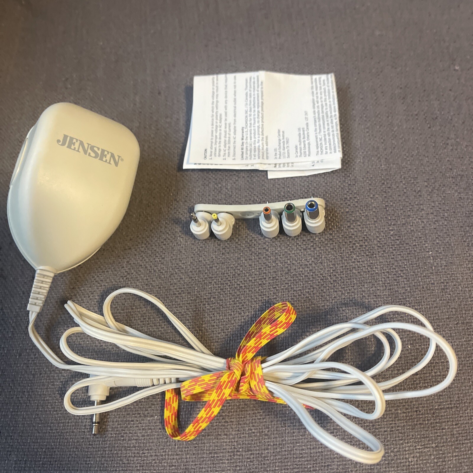 Jensen AC Adapter Model JEN300, With All Attachments And Instructions ...