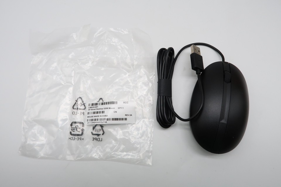 HP Wired Desktop 320M Mouse Halley USB Mouse DIB L96910-001 | eBay