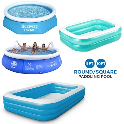 6/8/10ft Prompt Set Inflatable Paddling Pool Swimming Pool Family ...