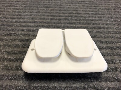 RV Dual Coaxial Cable TV Hookup Plate Camper Park Television Jack F ...