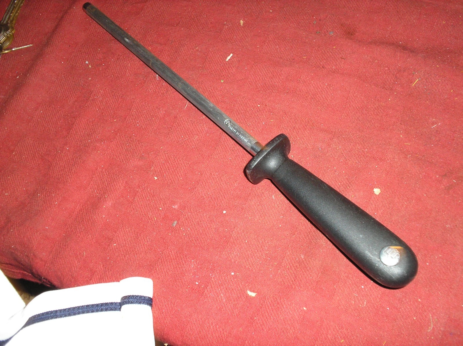 Dreizack Trident Germany Hartverchromt Knife Sharpening Steel Rod 14 ...