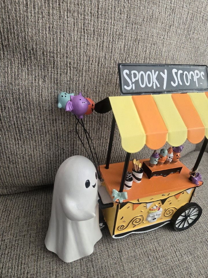 New Goblin and Ghoul Ghost Cart.......Spooky Scoops | eBay