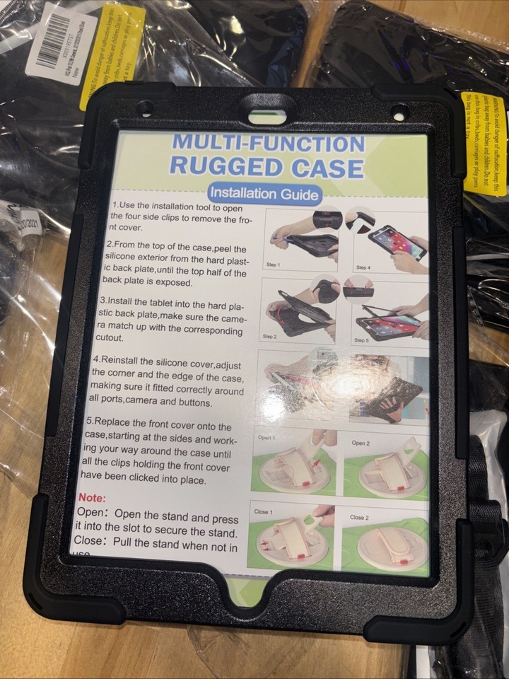 ipad tablet case 9th generation Stand Strap Rugged Lot Of 5 Resale X5 ...