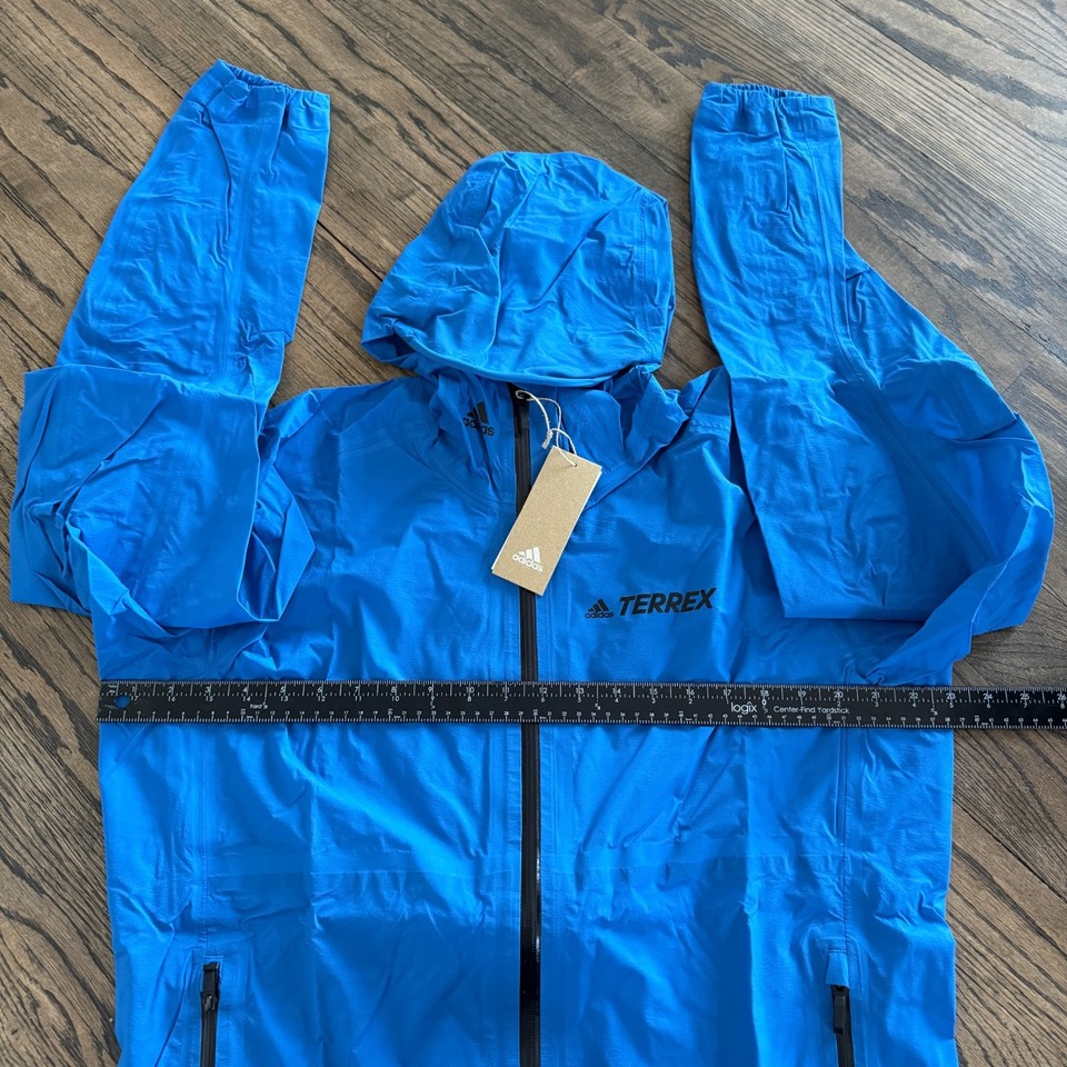 Adidas Terrex Agrav 3L Climaproof Men's Blue Gortex Jacket Size L NWT ...