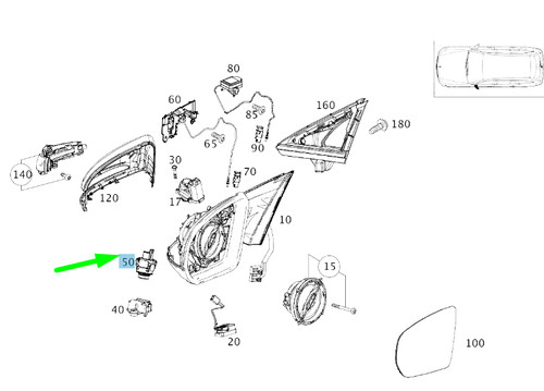 NEW MERCEDES-BENZ E W213 AMG FRONT LEFT DOOR MIRROR CAMERA A0009056112 ...
