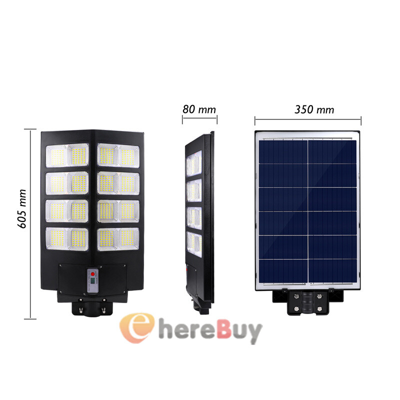 Solar Wall Lights Pathway Motion Sensor 1600W LED Bulb Outdoor Lamps ...