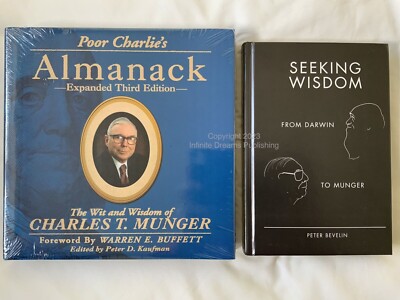 2 BOOK DEAL CHARLIE MUNGER Seeking Wisdom from Darwin + Poor Charlies ...