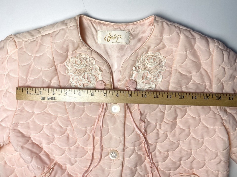Vintage Barbizon Boudoir Jacket Bed Coat 1960s Dream Puff Pinup Pink ...