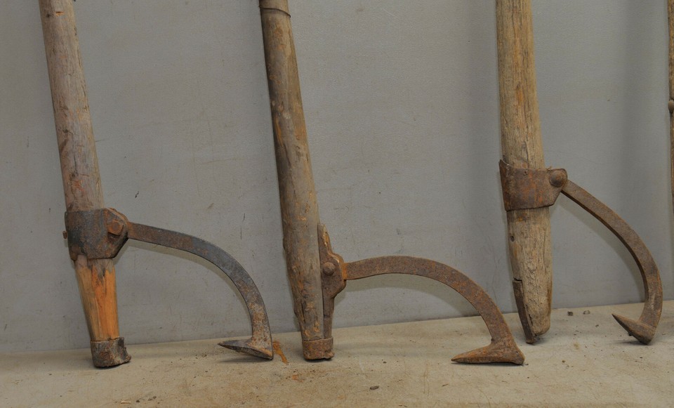 4 antique cant hook lumber log tool logging pick up hooks collectible ...
