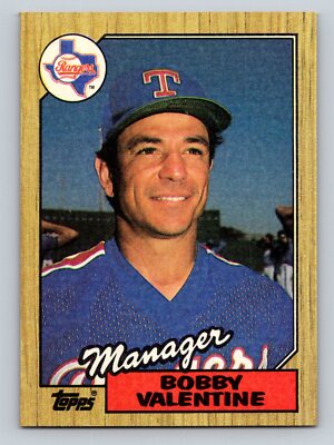 1987 Topps Baseball #118 Bobby Valentine Texas Rangers | eBay