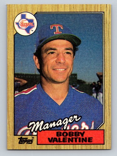 1987 Topps Baseball #118 Bobby Valentine Texas Rangers | eBay