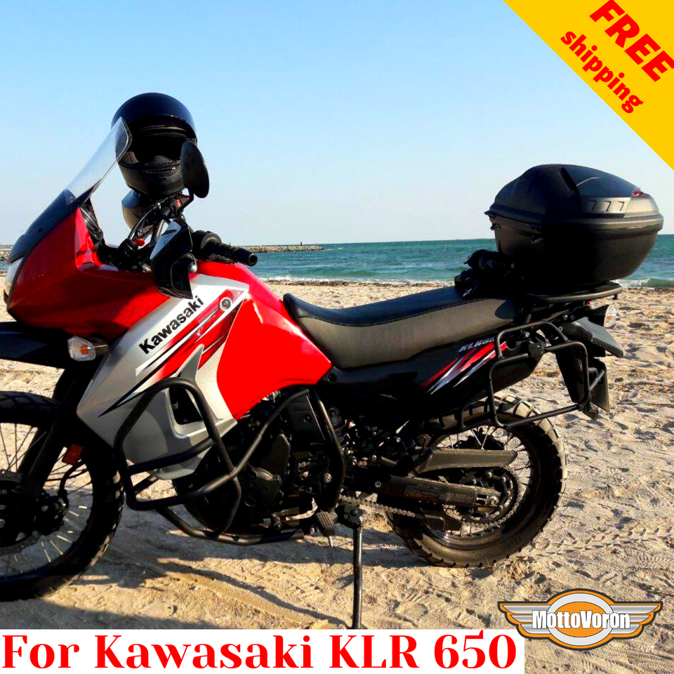 For Kawasaki KLR650 Side carriers KLR 650 Pannier rack KL-650A (87-18 ...