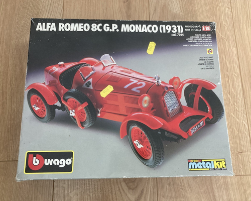 L293 Bburago Model Kit 7014 - Alfa Romeo 8C G P Monaco (1931) - 1/18 ...