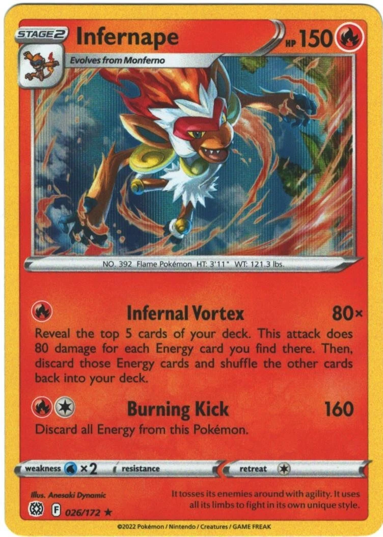 Infernape Card