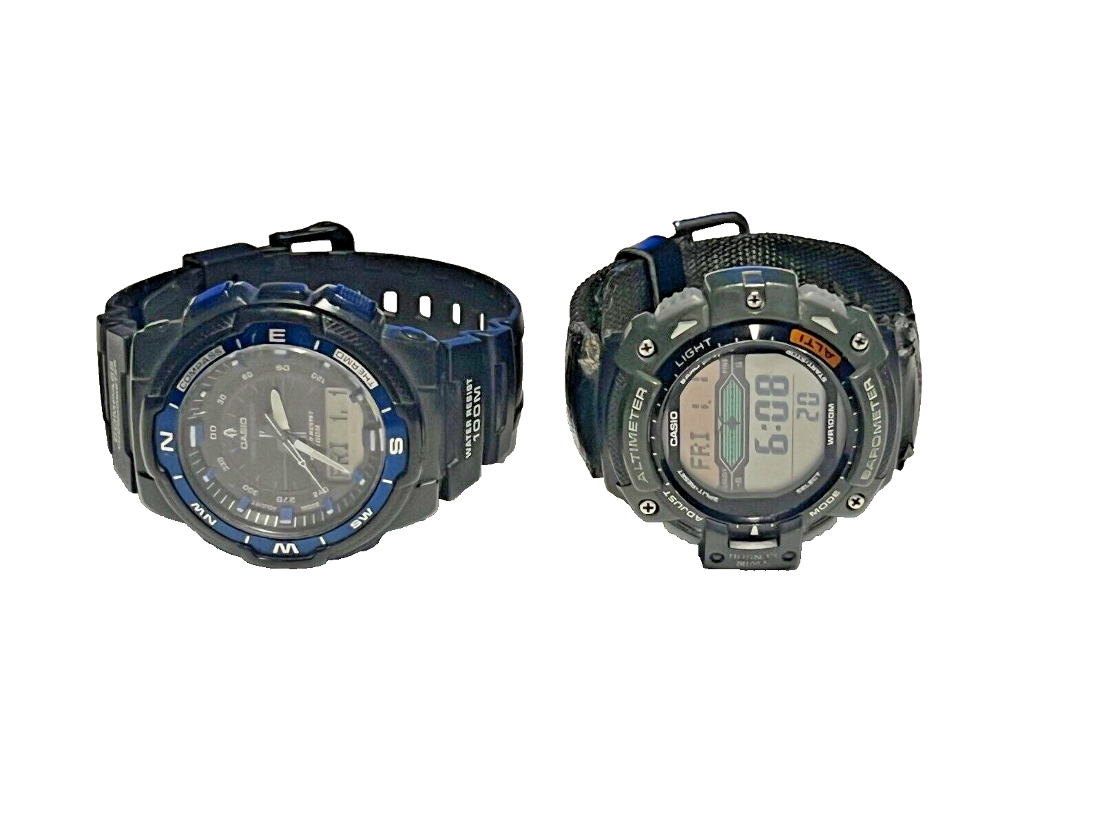 2X CASIO SGW 300H TWIN SENSOR SGW 500H ANA DIGI TWIN SENSOR WATCHES ...
