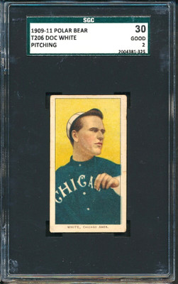 T206 Polar Bear: DOC WHITE Pitching, Chicago White Sox ~ SGC 2 | eBay