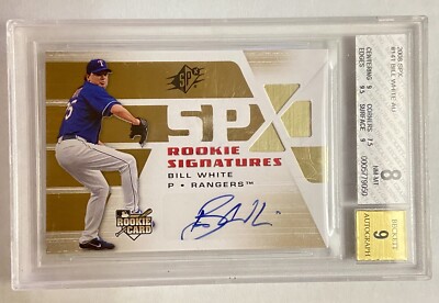 2008 SPx Bill White RC Auto #141 Texas Rangers BGS 8 | eBay