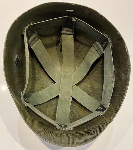 Original Vietnam Era U.S. M1 Helmet Liner Ground Troop’s Type 1 Webbing ...