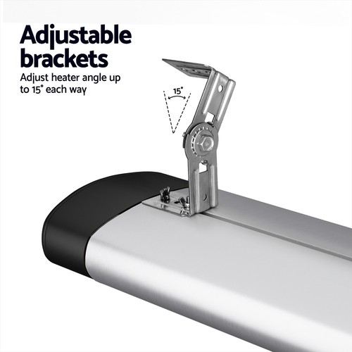 Devanti Electric Strip Heater Radiant Heaters Indoor Outdoor Remote ...