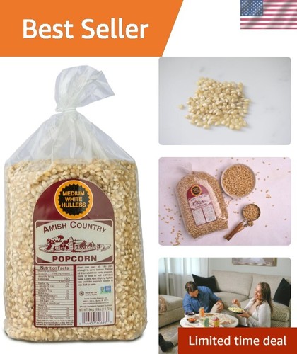 6 lb Medium White Popcorn - Delicious Non-GMO, Gluten-Free Snack for ...
