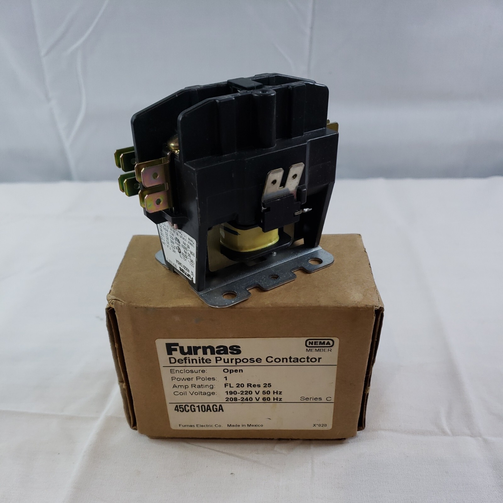 FURNAS RELAY 45CG10AGA NSN: 6110-01-373-2234 ( 2637 ) COIL VOLTS 190 ...