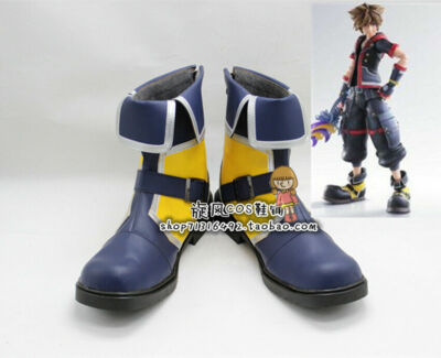 Kingdom Hearts 3 Sora short ver Cosplay Boots shoes shoe boot &X | eBay